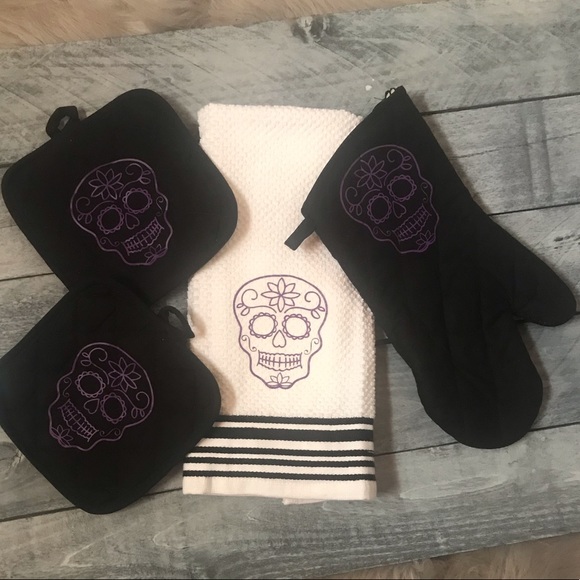 Hand Crafted | Kitchen | Sugar Skull Kitchen Set | Poshmark
